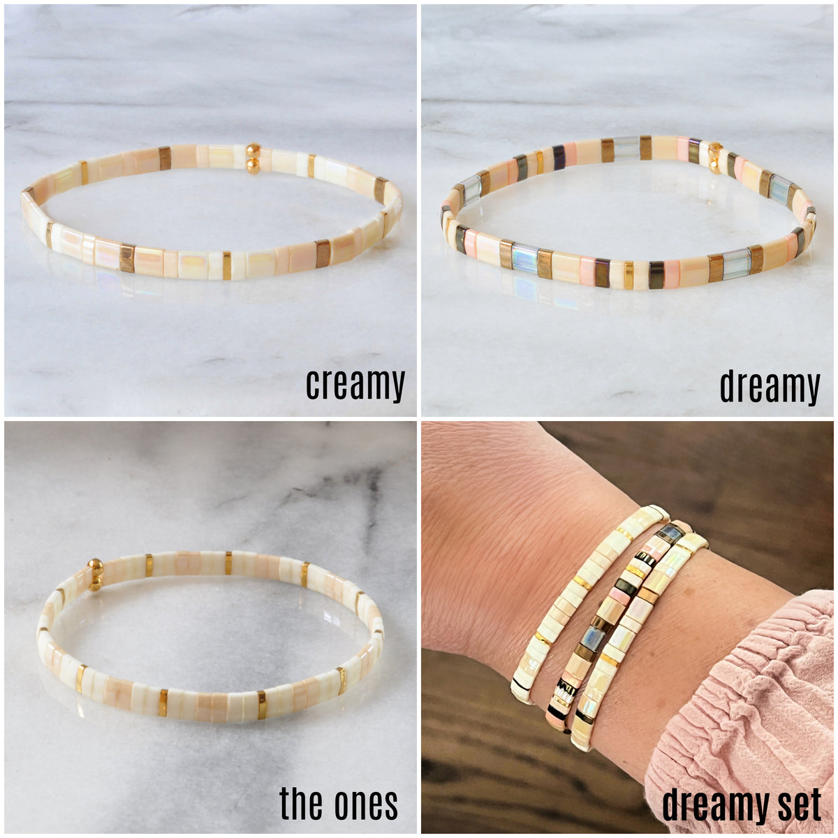 Tile Bracelet Curated Set — DREAMY SET | Handmade by Libby & Smee