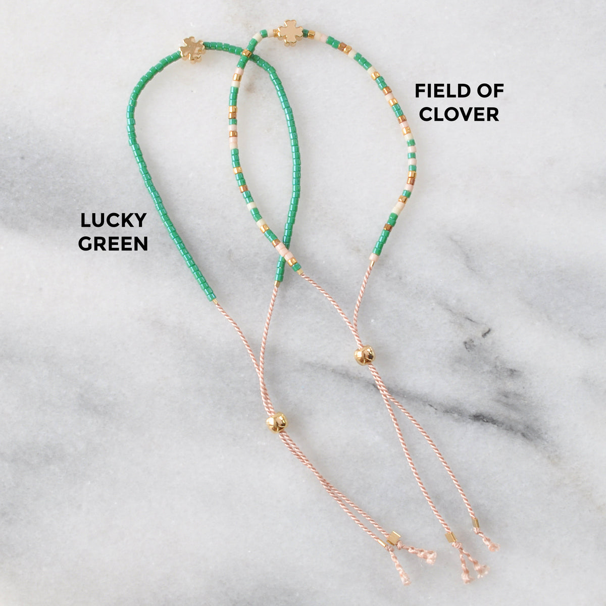 Lucky Clover String Bracelets | Handmade by Libby & Smee