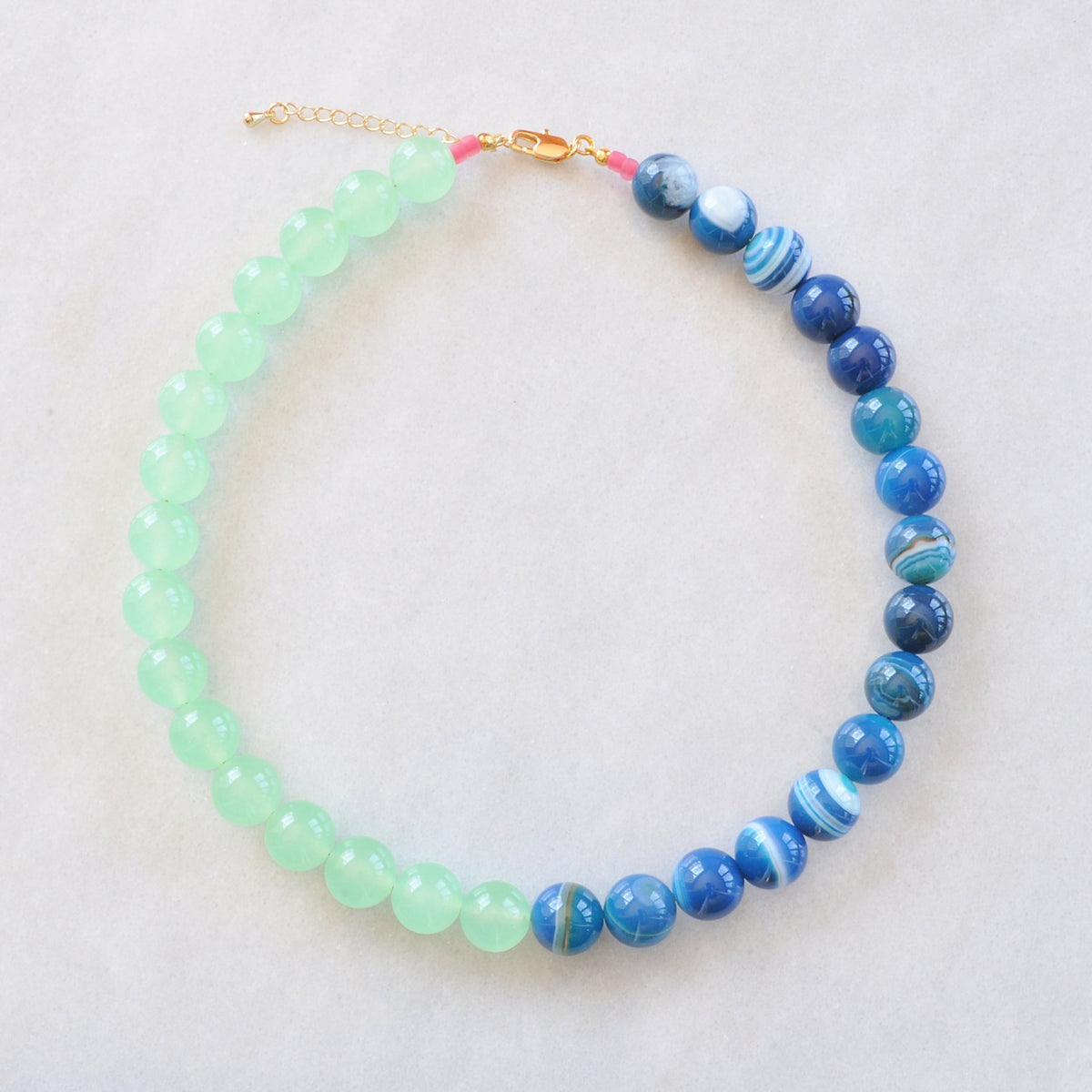 Two-Tone Gemstone Gumball Necklaces | Handmade by Libby & Smee