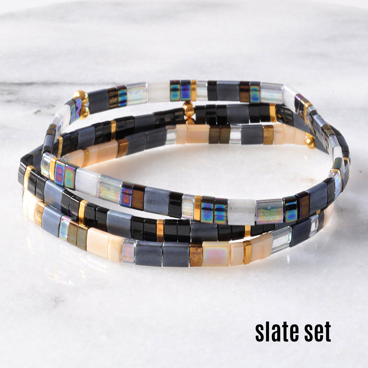 Curated Tile Bracelet Sets | Handmade by Libby & Smee