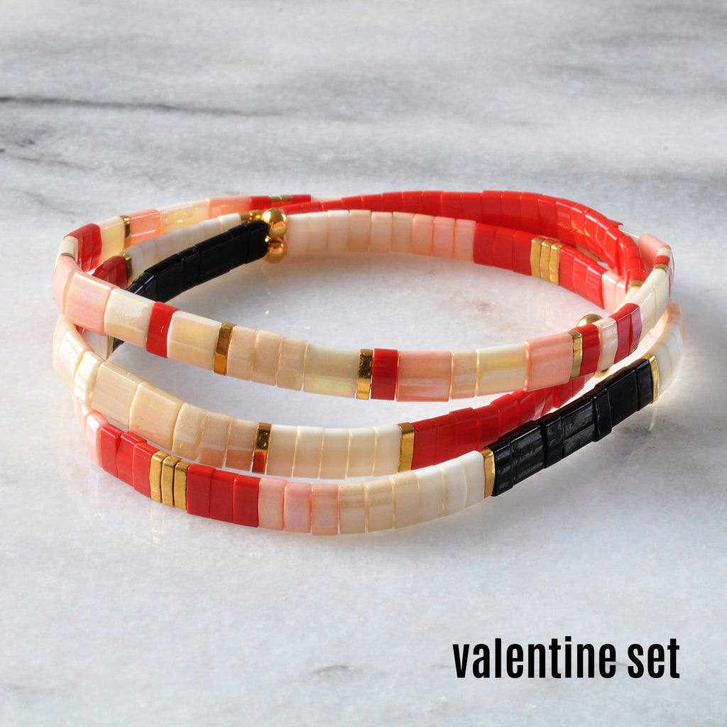 Curated Tile Bracelet Sets | Handmade by Libby & Smee