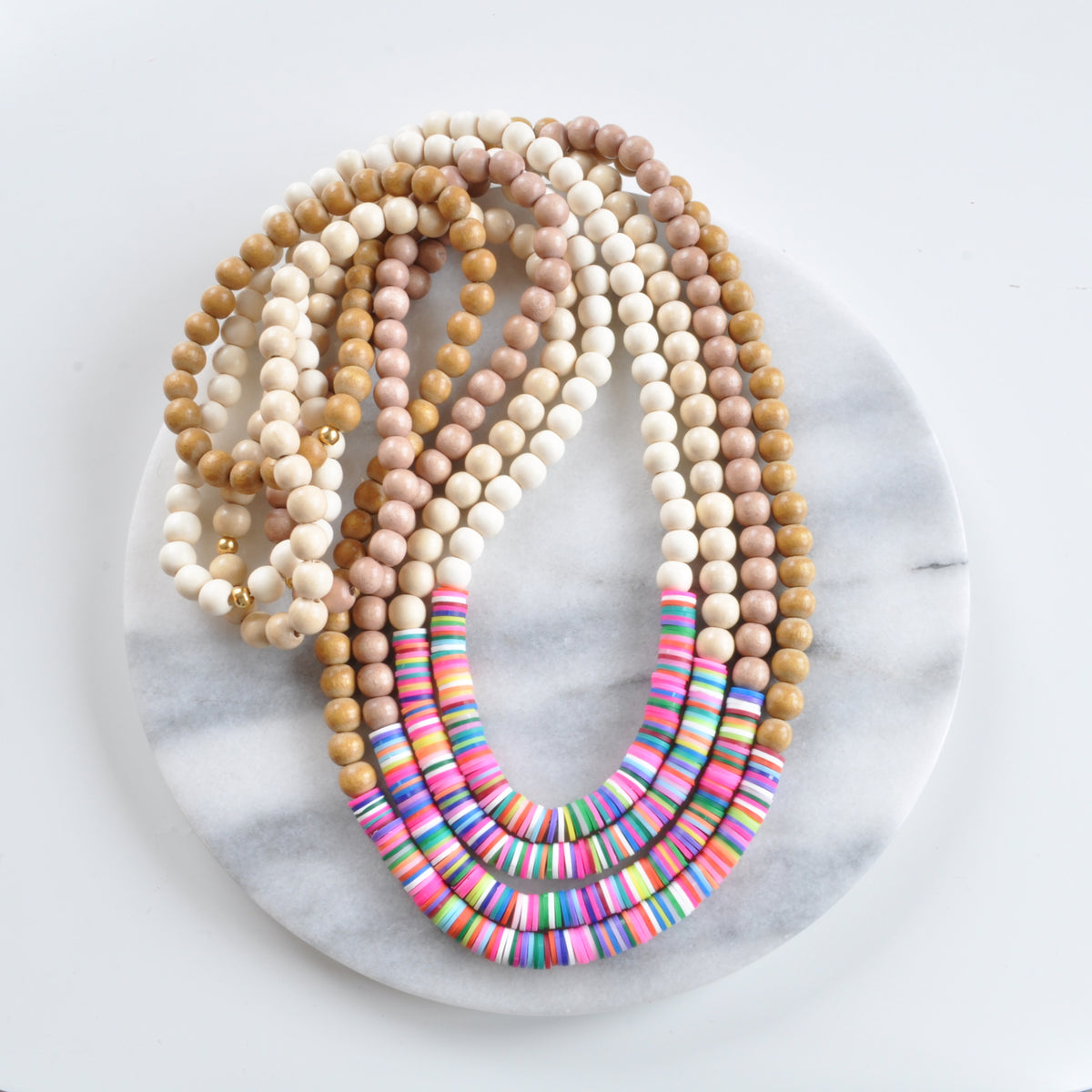 Wood Bead Necklaces | Handmade by Libby & Smee
