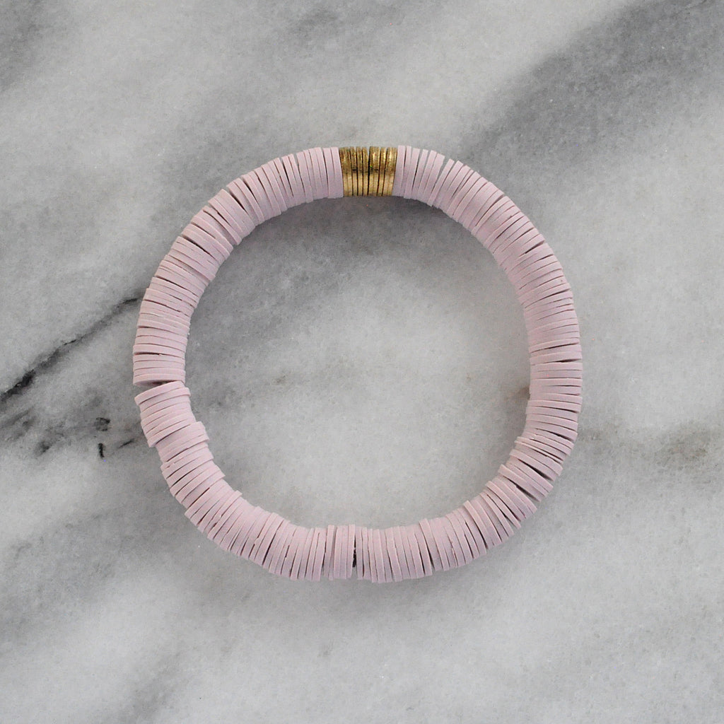Chunky Heishi Bead Stretch Bracelet | Libby & Smee