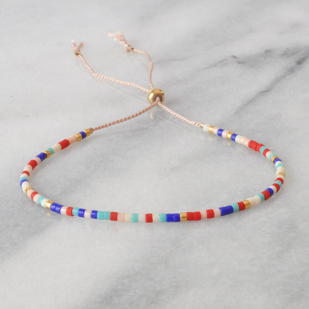 Beaded String Bracelets | Handmade by Libby & Smee